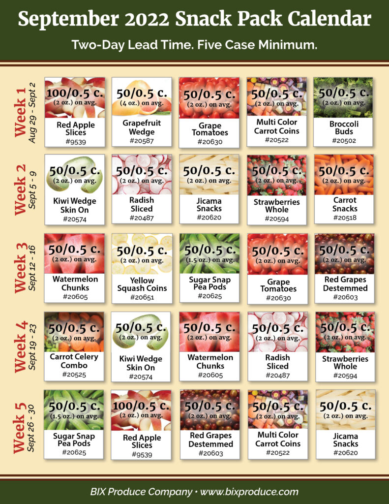 BIX Snack Packs - BIX