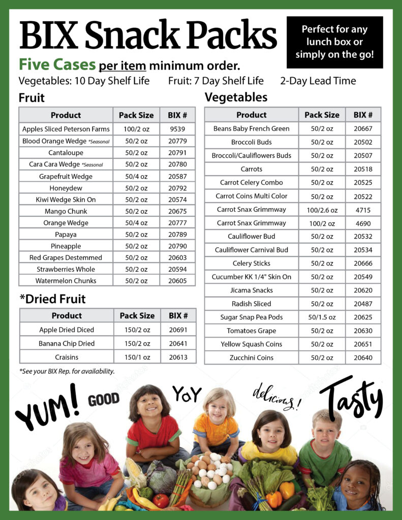 BIX Snack Packs - BIX