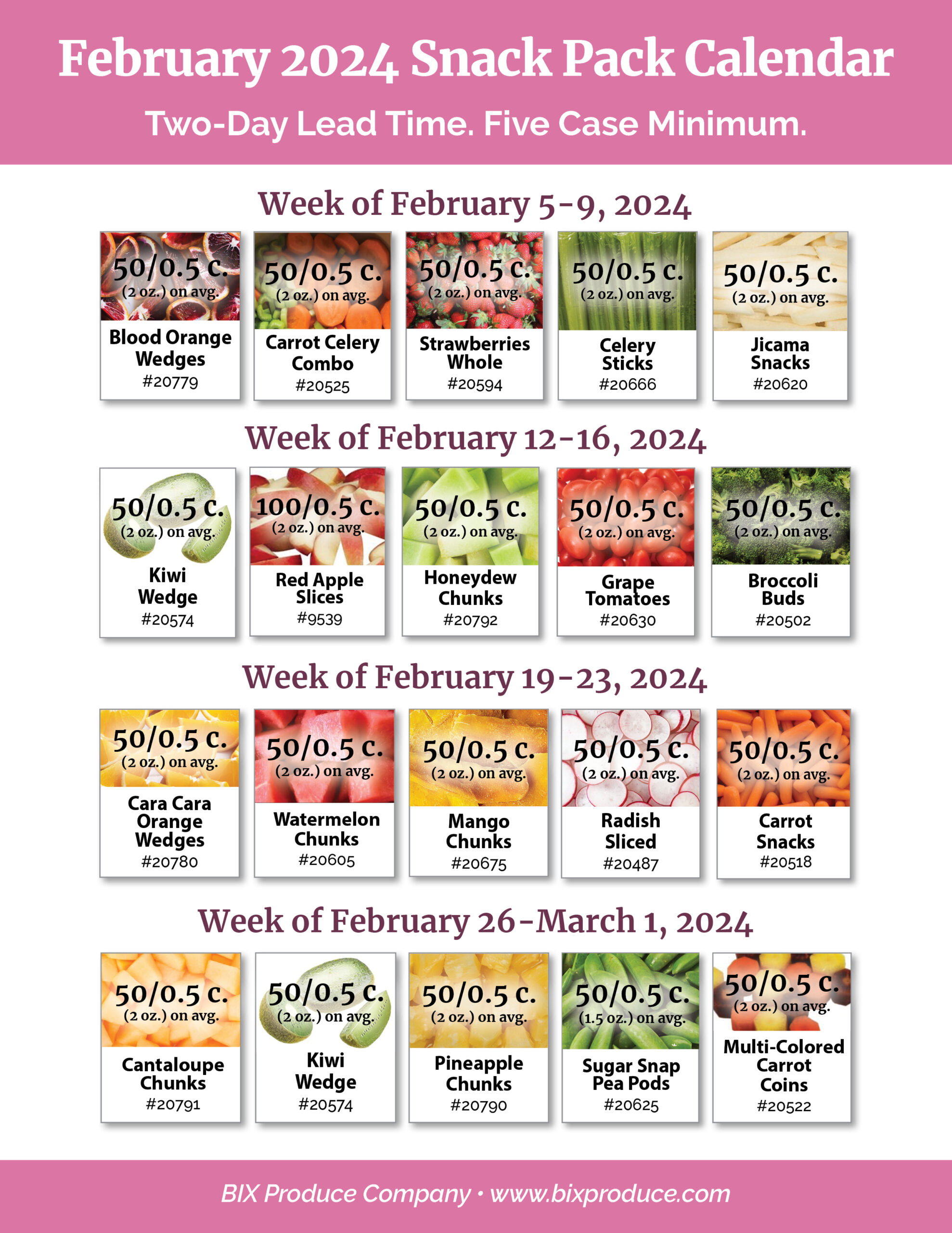 BIXSnack Packs - BIX