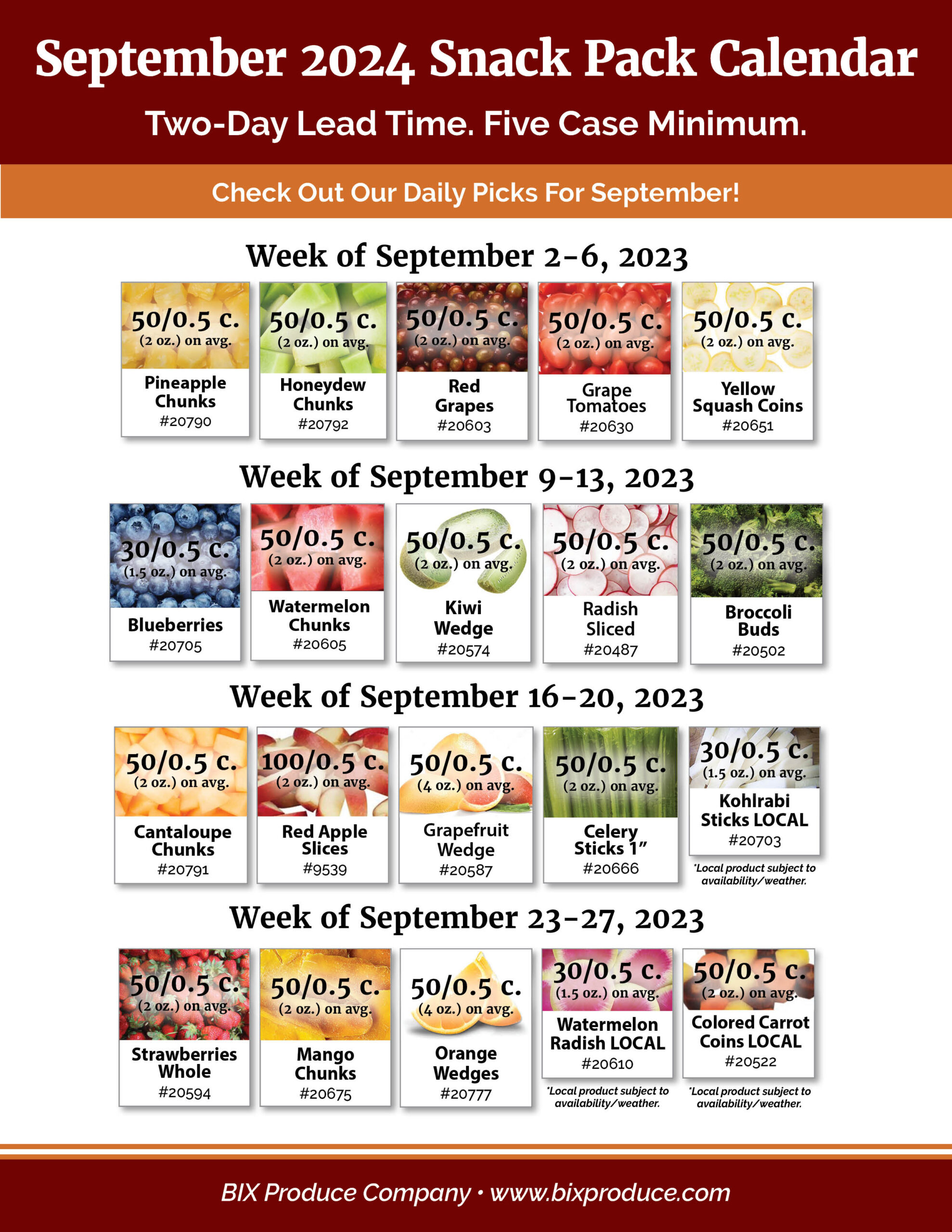 BIXSnack Packs - BIX